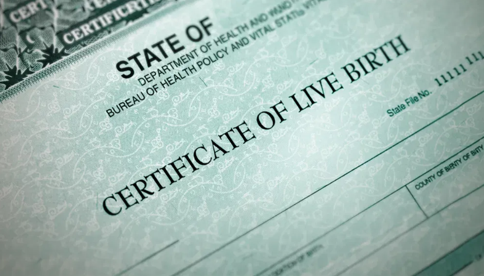 Original Birth Certificate Original Birth Certificate