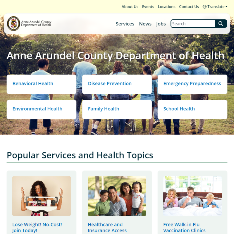 Public Health Week | Anne Arundel County Health Department